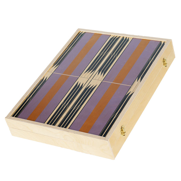 Blake lilac tabletop backgammon set | wolfum