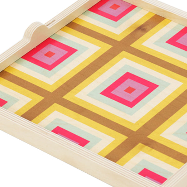 squaresville yellow square tray | wolfum