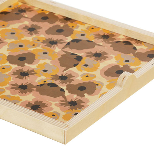 poppy taupe square tray | wolfum