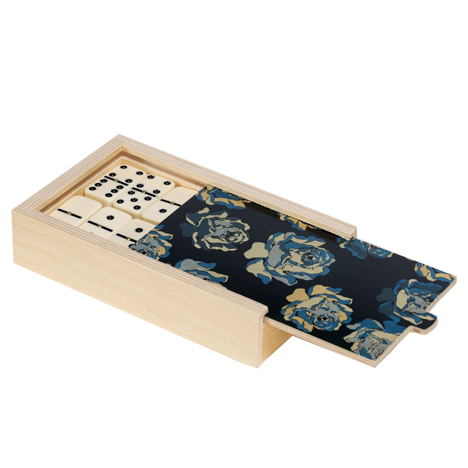 Rose Blue Domino Set | wolfum