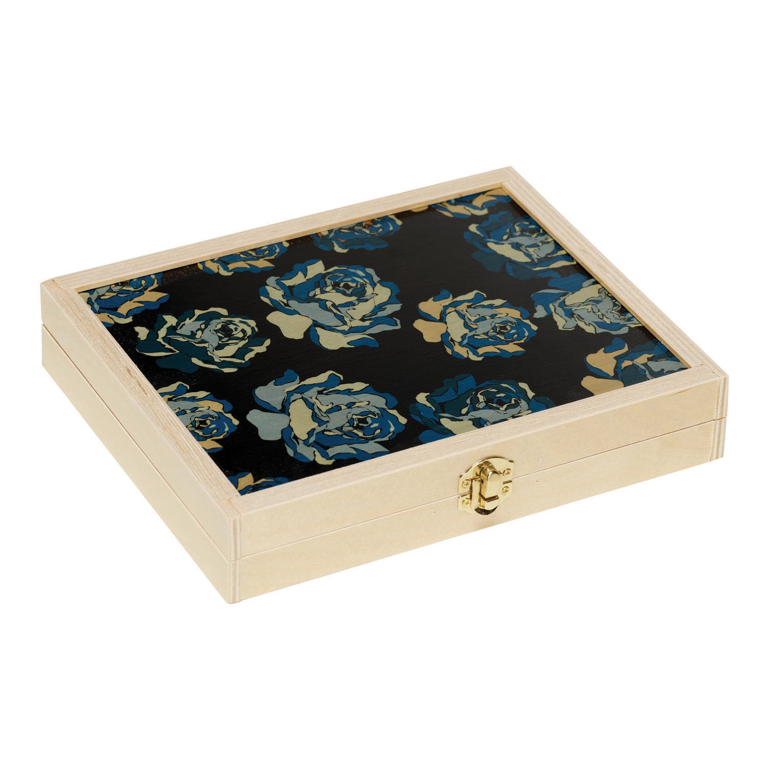 Rose Blue Travel Backgammon | wolfum