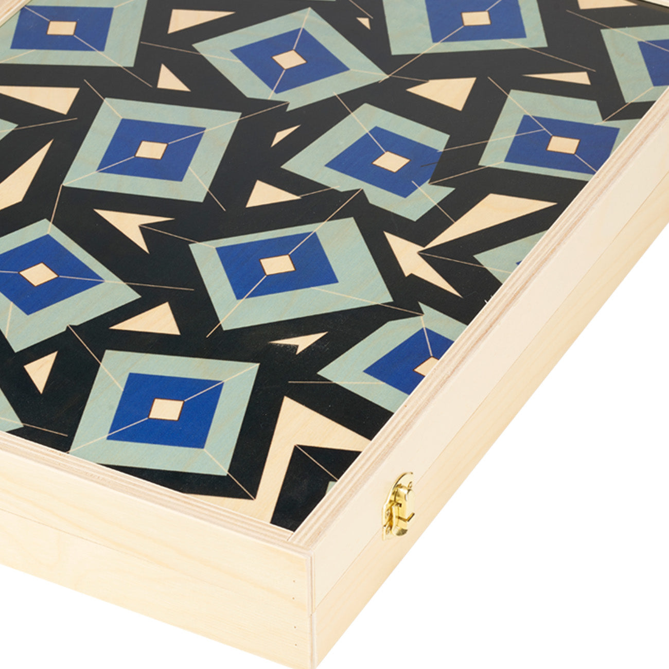 alma blue tabletop backgammon | wolfum