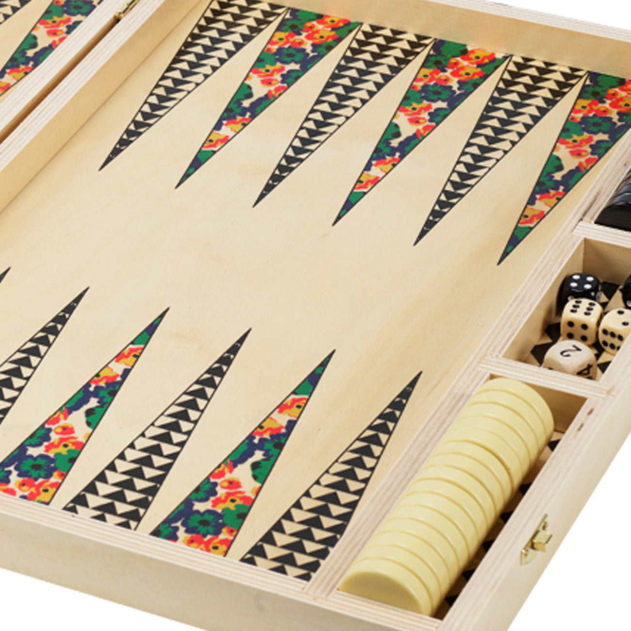 poppy green tabletop backgammon | wolfum