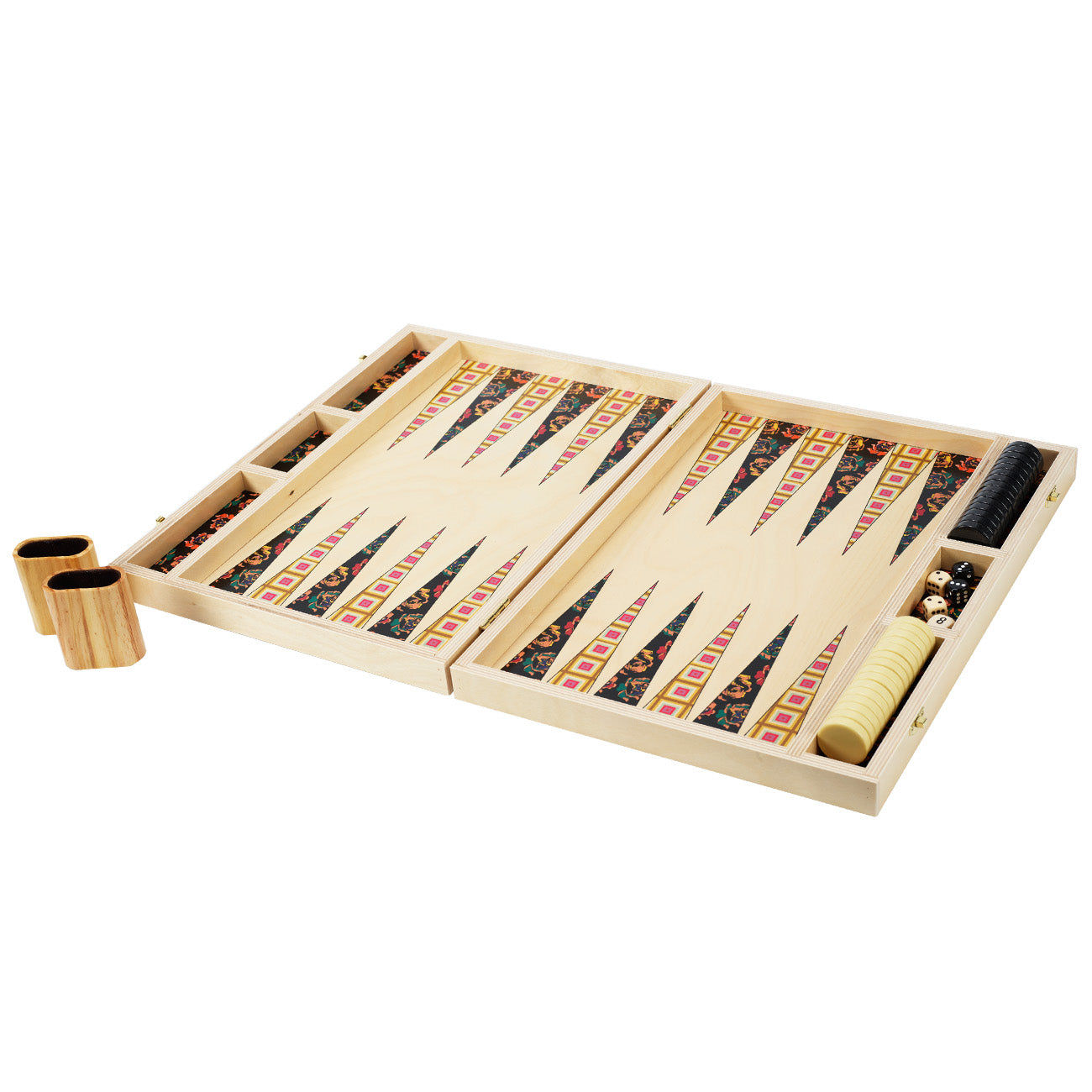squaresville yellow tabletop backgammon | wolfum
